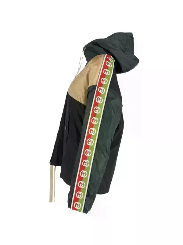 Gucci Gg Jacquard Hooded Jacket