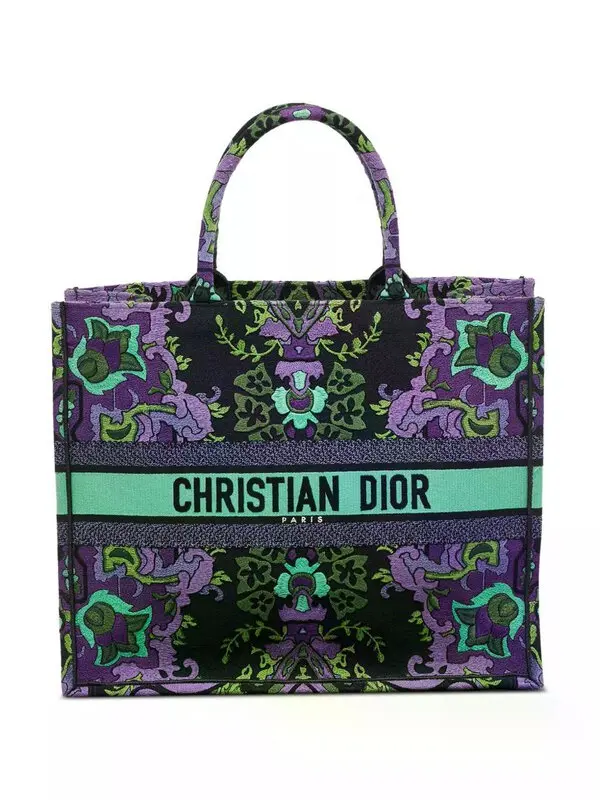 Dior Embroidered Large Tote Bag