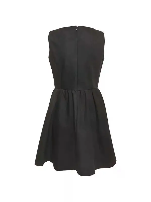 Dior Heart-Embroidered Midi Dress - Black | Editorialist