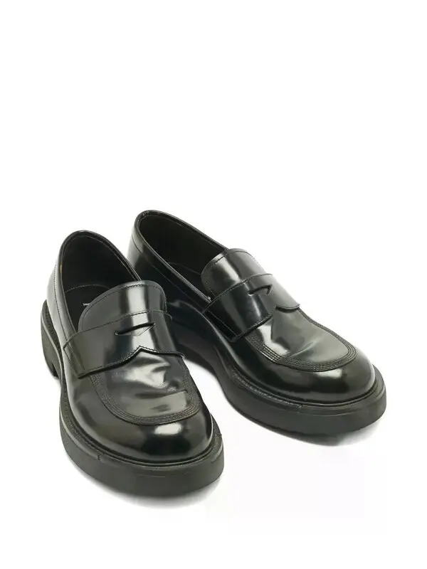 Prada Leather Slip-on Loafers