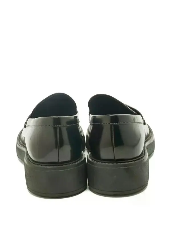 Prada Leather Slip-on Loafers