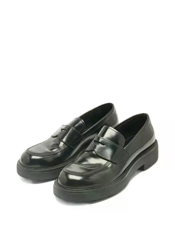 Prada Leather Slip-on Loafers