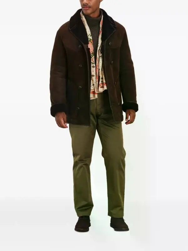 FORTELA Lemans Double-breasted Jacket - Brown
