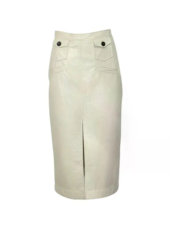 Alexa Chung Flap-pocket Midi Skirt