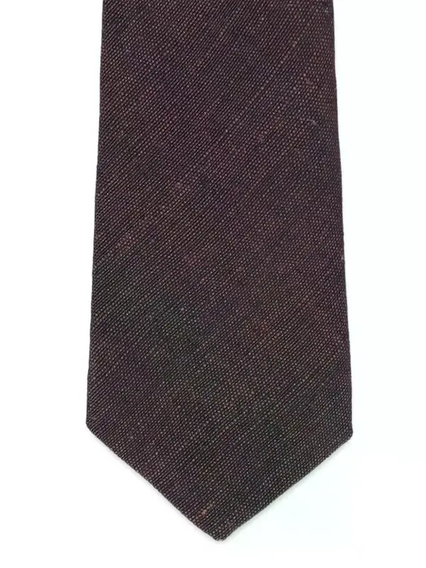 FORTELA X Ermanno Imperial Fellini Textured Tie - Brown