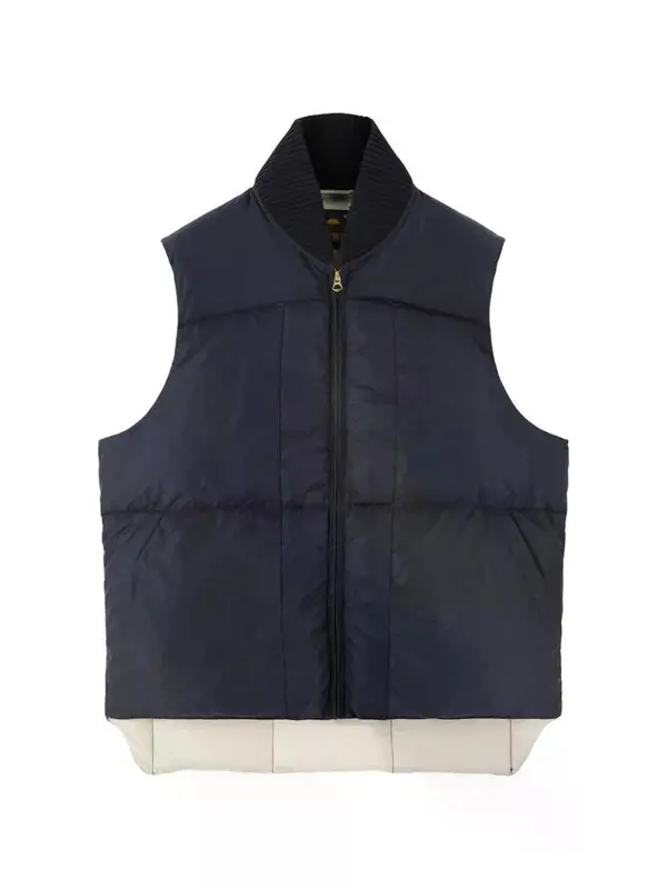 FORTELA Quilted Ribbed Vest - Blue