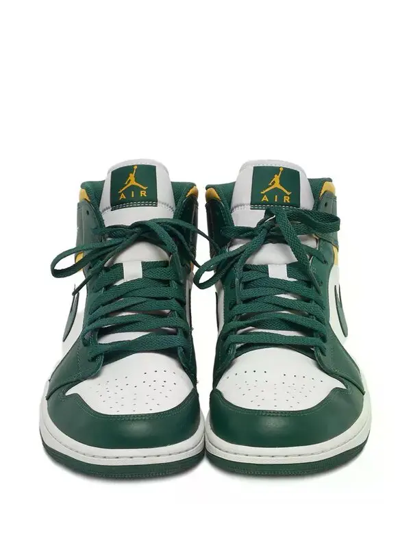 JORDAN Air 1 Retro Leather Sneakers - Green