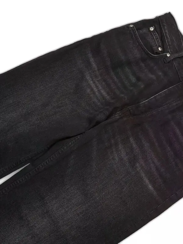 WON HUNDRED Faded Straight Leg Jeans - Black