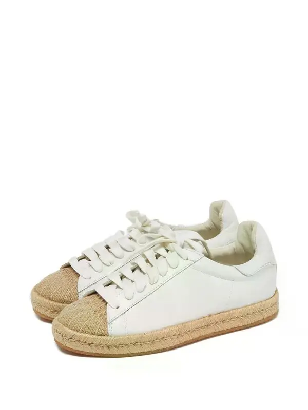 Alexander Wang Jute-toe Leather Sneakers