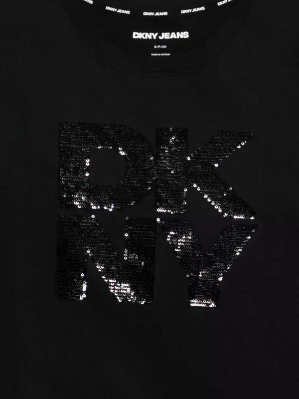 Dkny Sequin Logo T-shirt