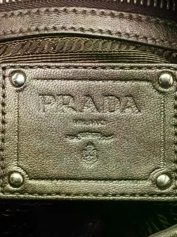 Prada Leather Ruffle Shoulder Bag
