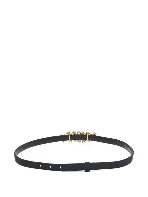 Oscar De La Renta Satin Crystal-embellished Belt