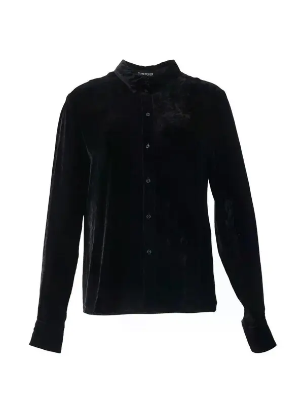 TOM FORD Velvet Long-sleeve Shirt