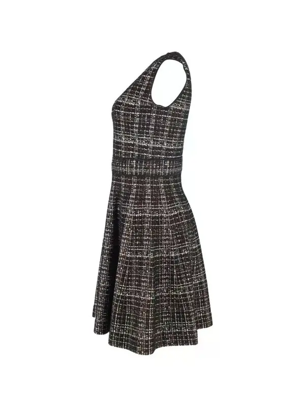 Prada Flared Plaid Dress