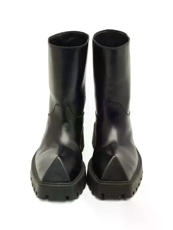 Balenciaga Rhino Leather Chelsea Boots - Black