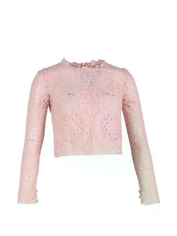 TEMPERLEY LONDON Lace Cropped Top