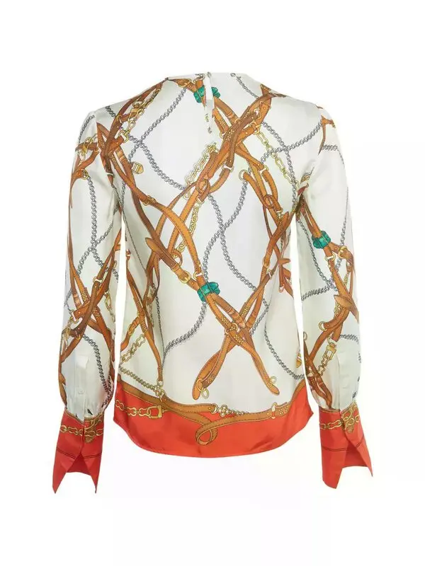 LOUIS VUITTON Printed Silk Blouse