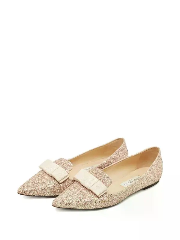 JIMMY CHOO Gala Bow Ballet Flats - Pink