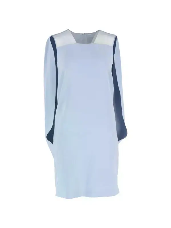 Max Mara Sleeveless Dress With Cape Overlay