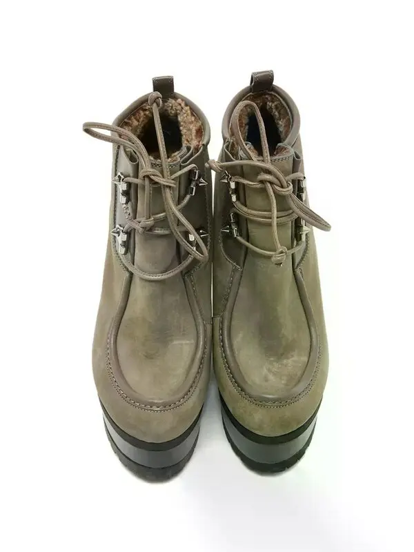 SERGIO ROSSI Platform Lace-up Boots