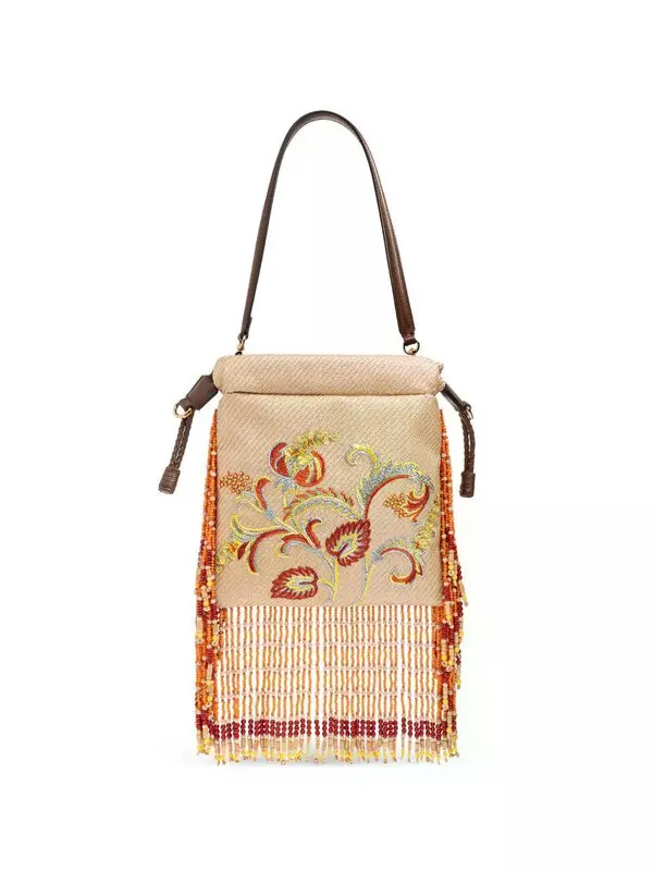 Etro Kalispera Embroidered Tote Bag - Neutrals