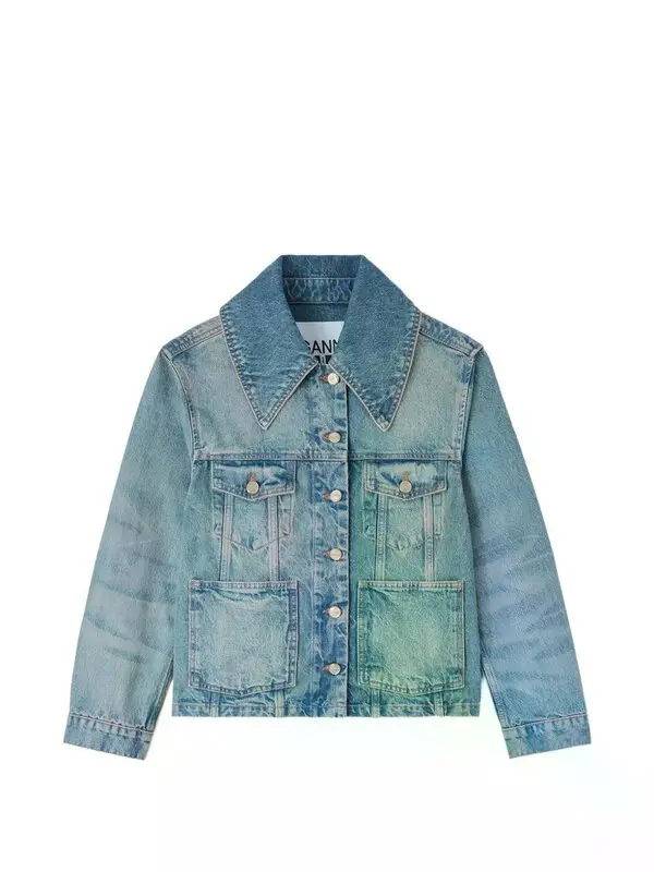 GANNI Patch-pocket Denim Jacket