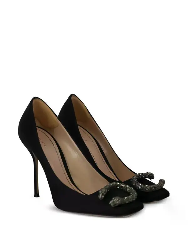 Gucci Dionysus Embellished Satin Pumps