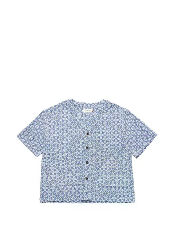HONOR THE GIFT Short-sleeves Button-up Shirt - Blue