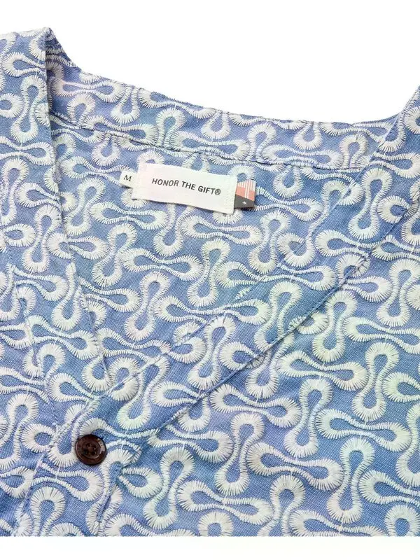 HONOR THE GIFT Short-sleeves Button-up Shirt - Blue