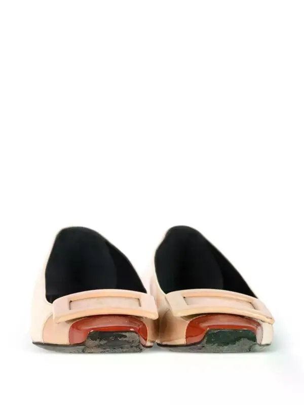 ROGER VIVIER Patent Leather Buckled Flats