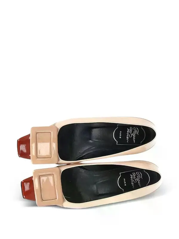 ROGER VIVIER Patent Leather Buckled Flats