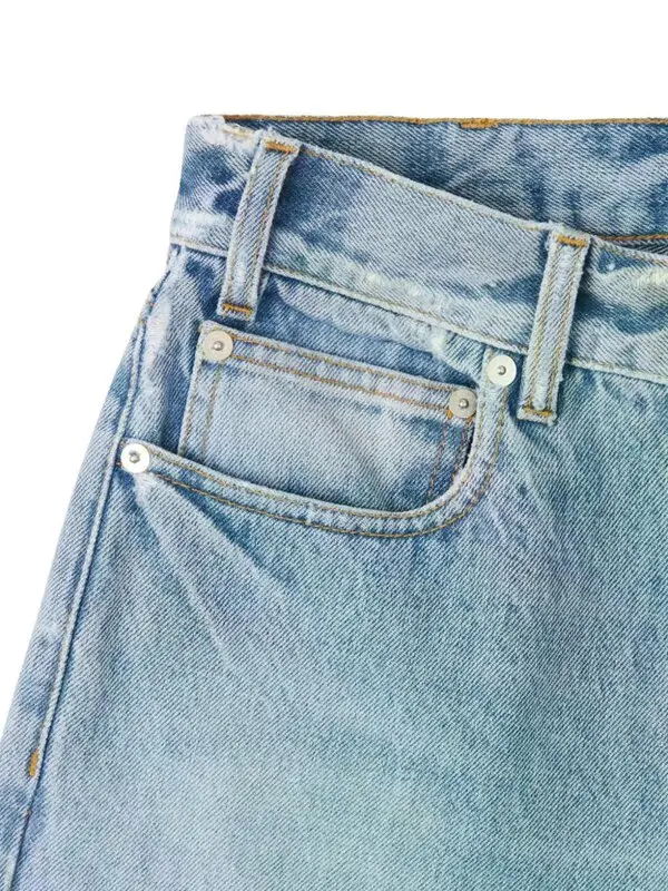 FORTELA High-waisted Five-pocket Denim Wide-leg Jeans