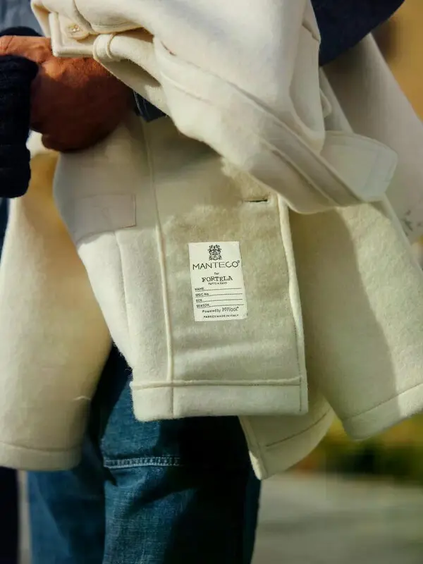 FORTELA Donkey Front Pocket Wool Coat - Neutrals