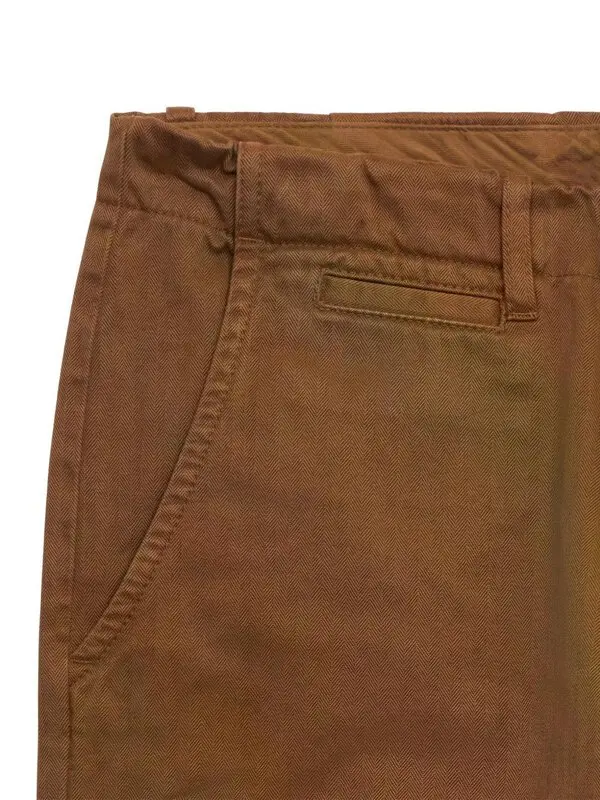 FORTELA Wallace Herringbone Trousers - Brown