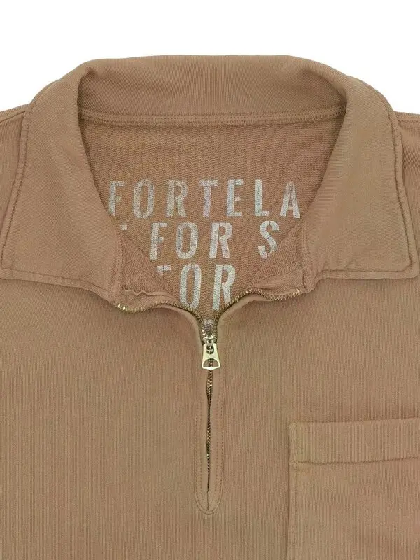 FORTELA Yale Quarter-zip Sweatshirt - Brown