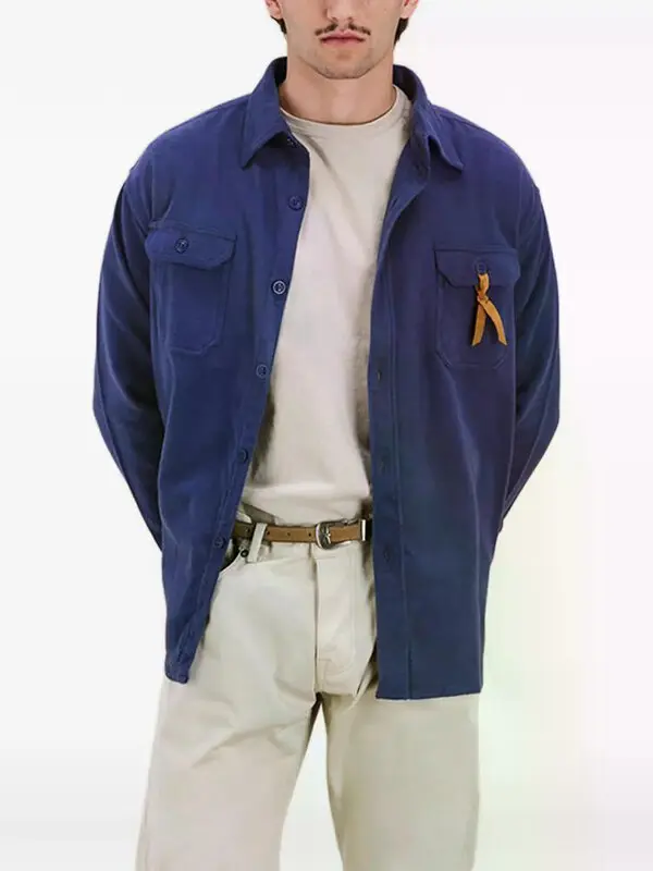 FORTELA Mescal Cotton Shirt - Blue