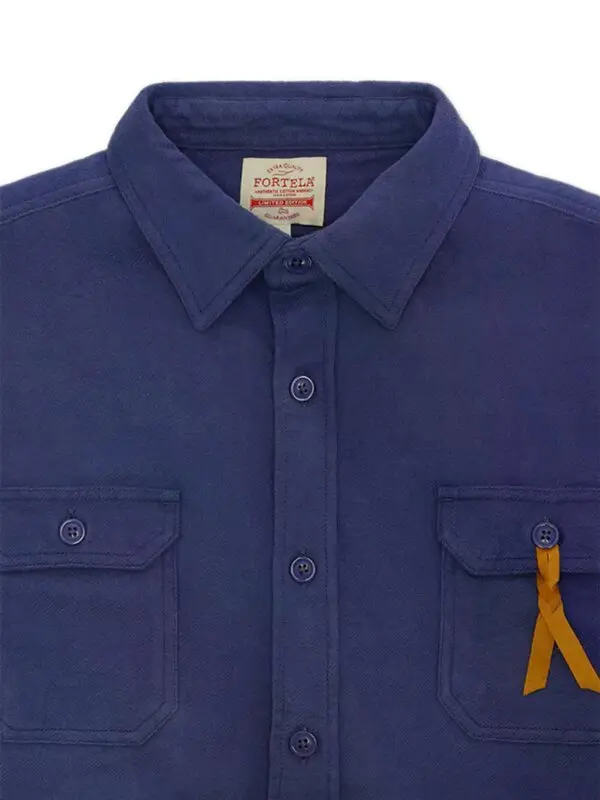 FORTELA Mescal Cotton Shirt - Blue