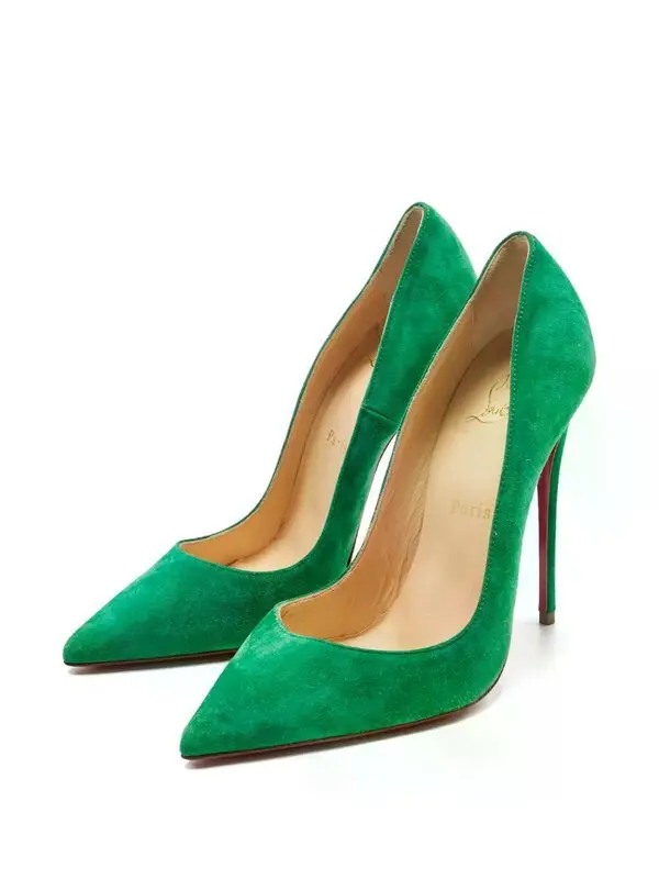 CHRISTIAN LOUBOUTIN So Kate Suede Pumps - Green