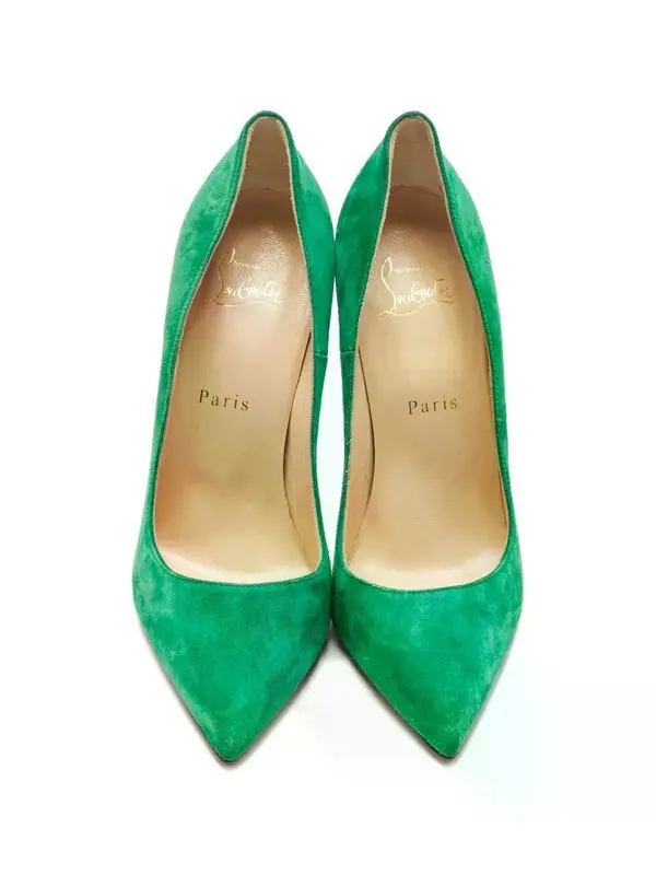 CHRISTIAN LOUBOUTIN So Kate Suede Pumps - Green