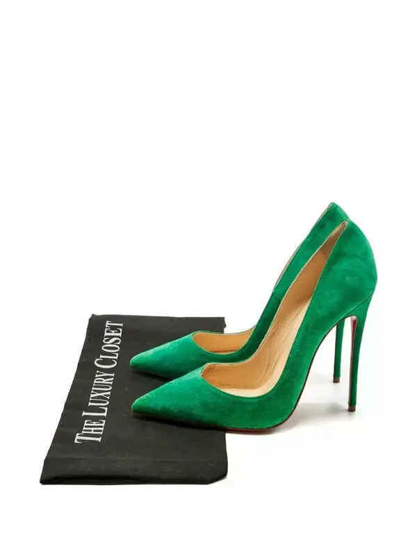 CHRISTIAN LOUBOUTIN So Kate Suede Pumps - Green