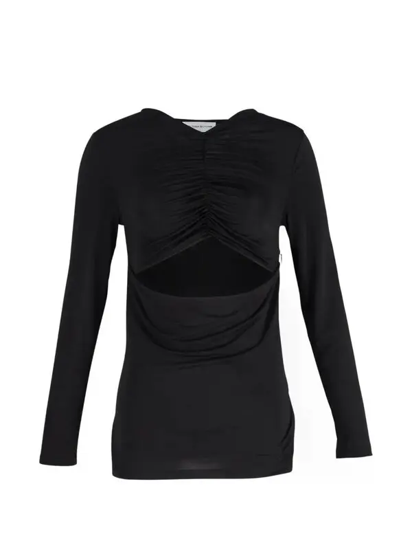Victoria Beckham Cutout Ruched Top