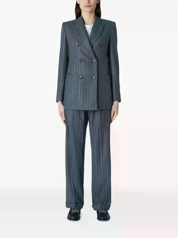 FORTELA Pinstripe Double-breasted Jacket
