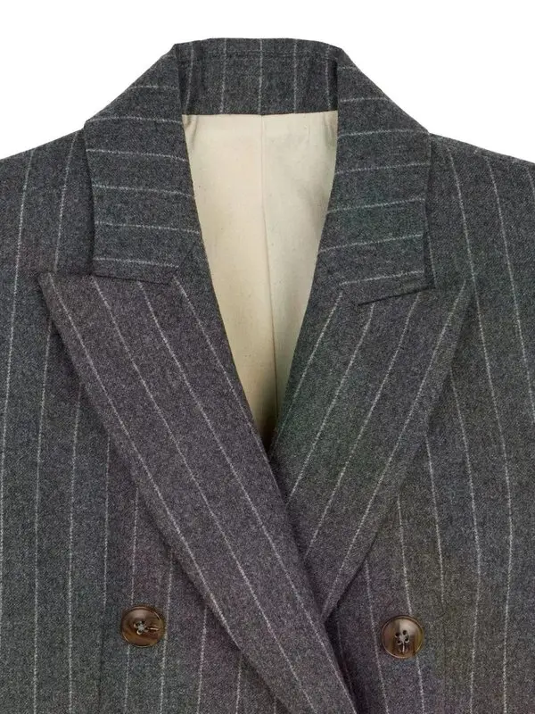 FORTELA Pinstripe Double-breasted Jacket