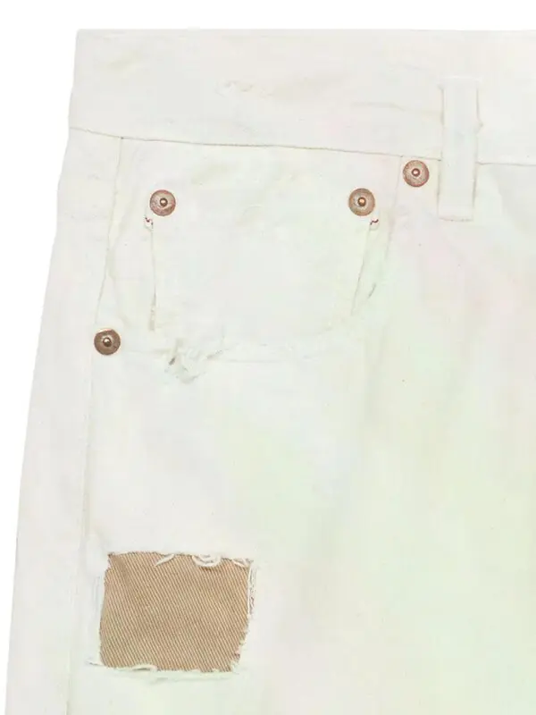 FORTELA 965 John Patchwork Frayed Jeans