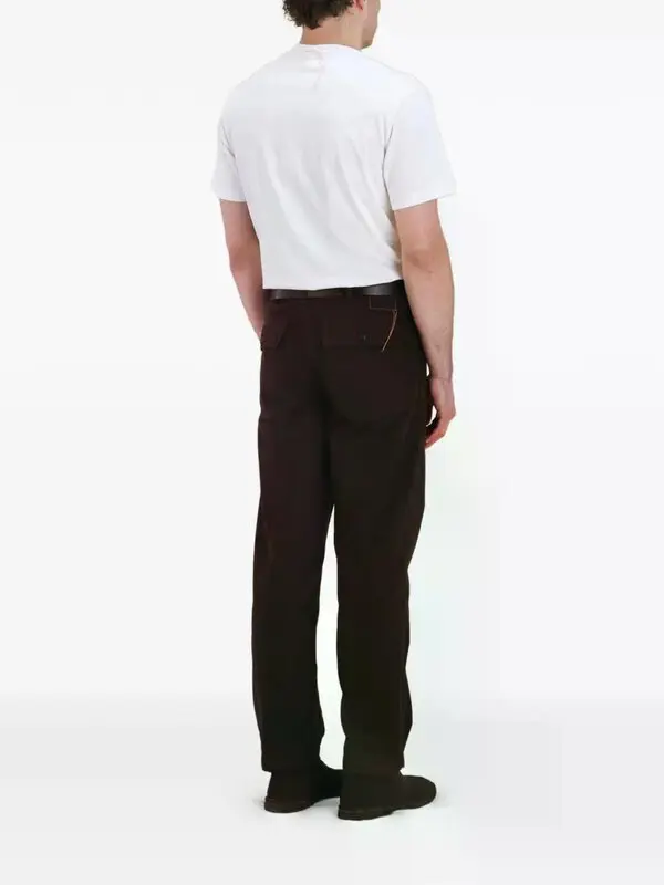 FORTELA Moleskin Cotton Fatigue Trousers - Brown