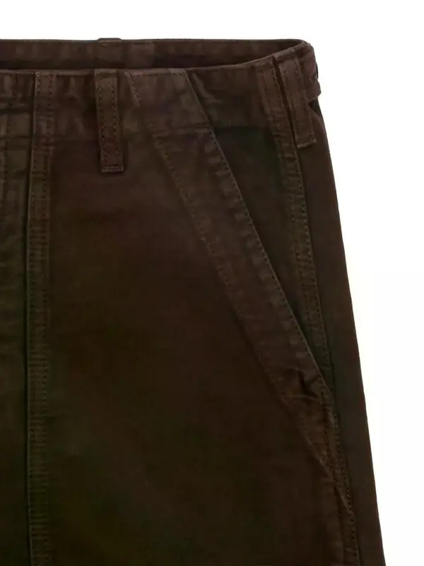 FORTELA Moleskin Cotton Fatigue Trousers - Brown