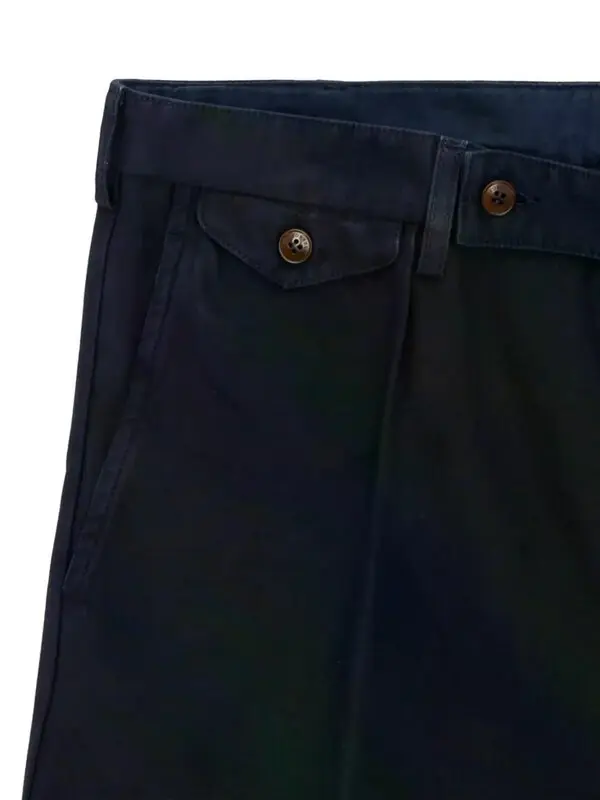 FORTELA Riviera Reversed Canvas Trousers - Blue