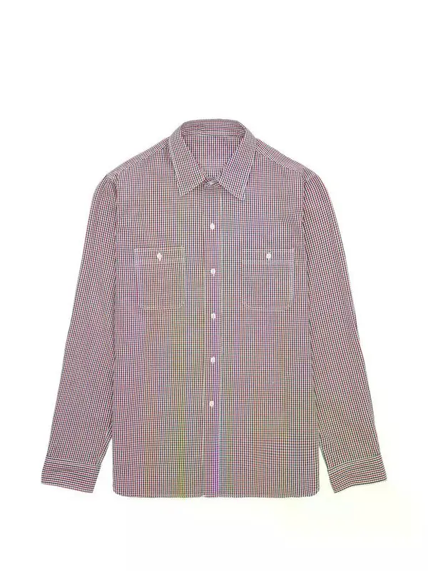 FORTELA Work Plaid Patch-pocket Shirt - Red