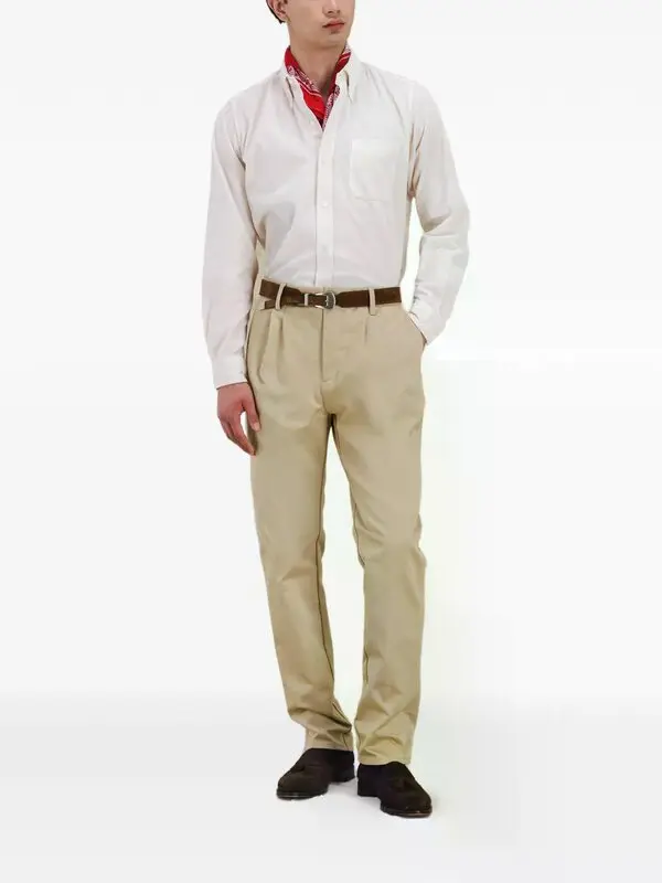 FORTELA King Corduroy Button-down Shirt - Neutrals