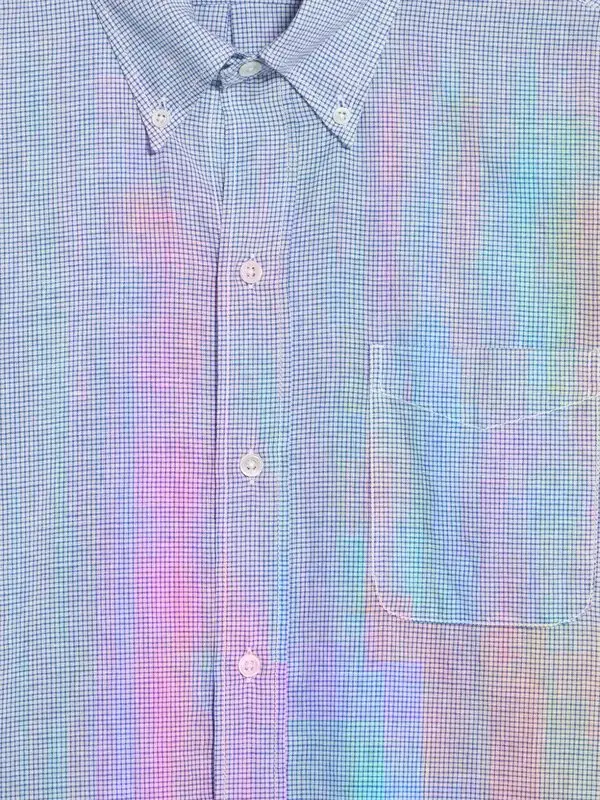 FORTELA King Micro-check Chest-pocket Shirt